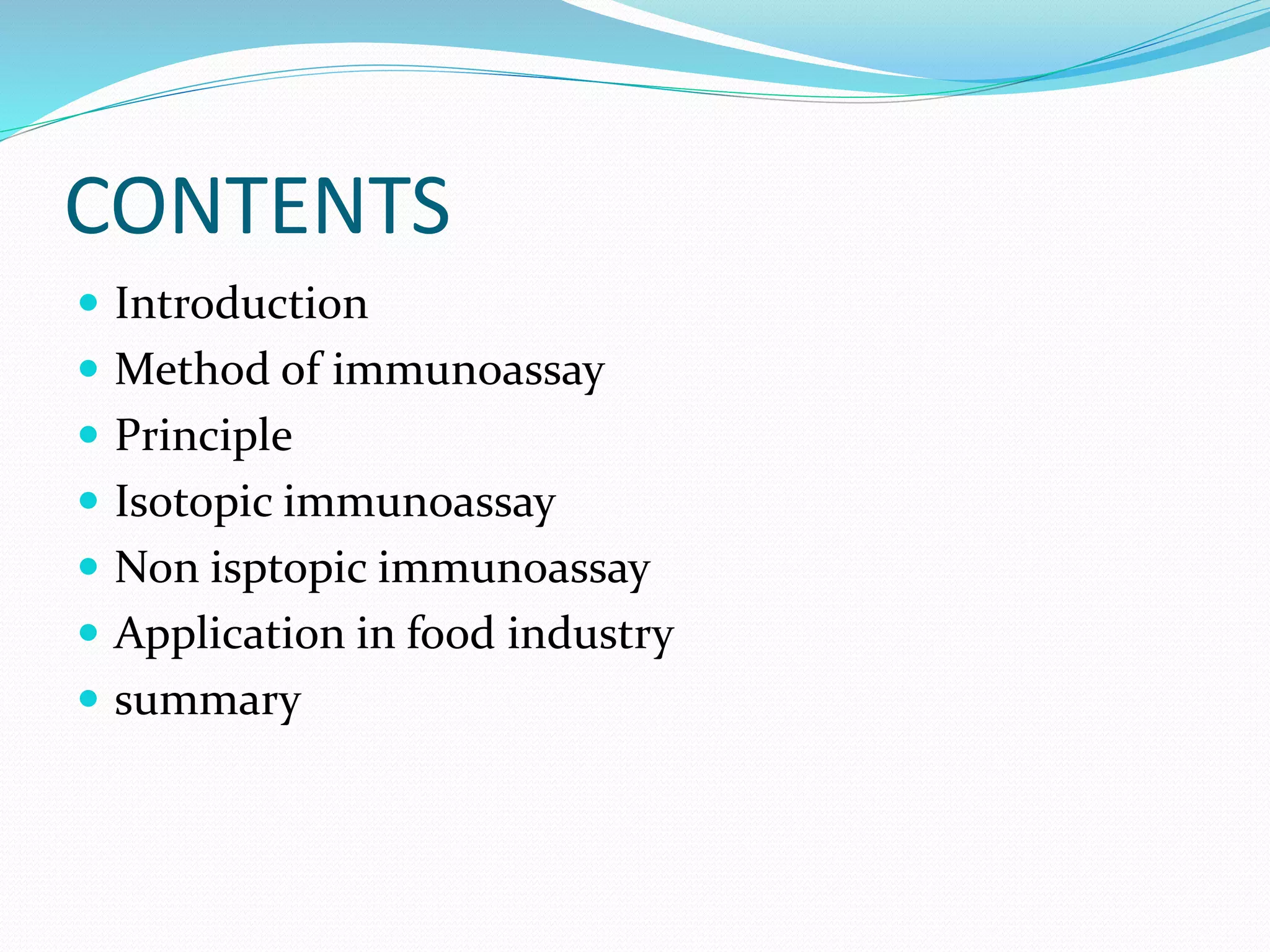 immunoassay techniques | PPTX