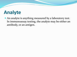 immunoassay techniques | PPTX