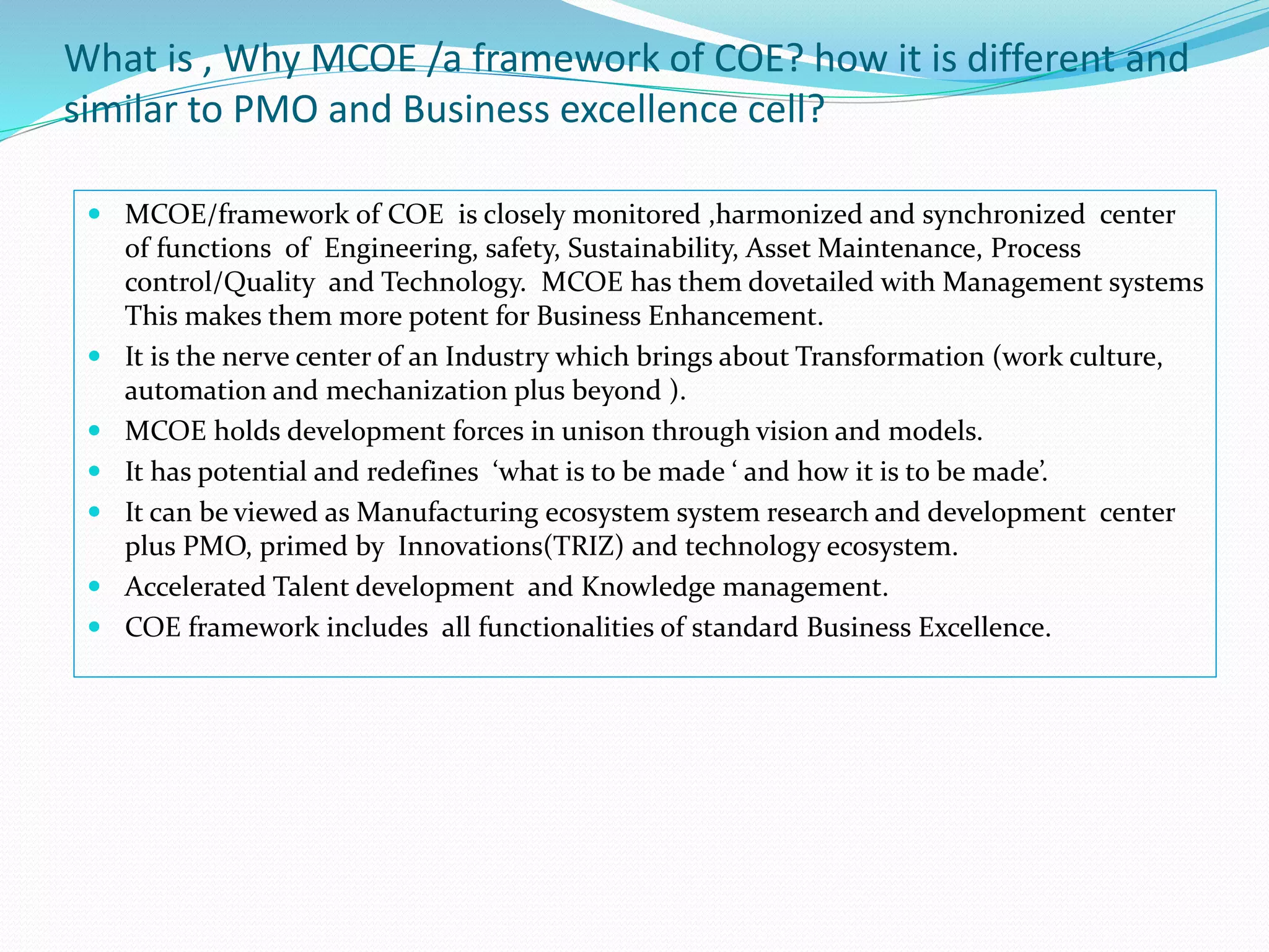 Sandeep gupta @mcoe frame work of coe | PDF