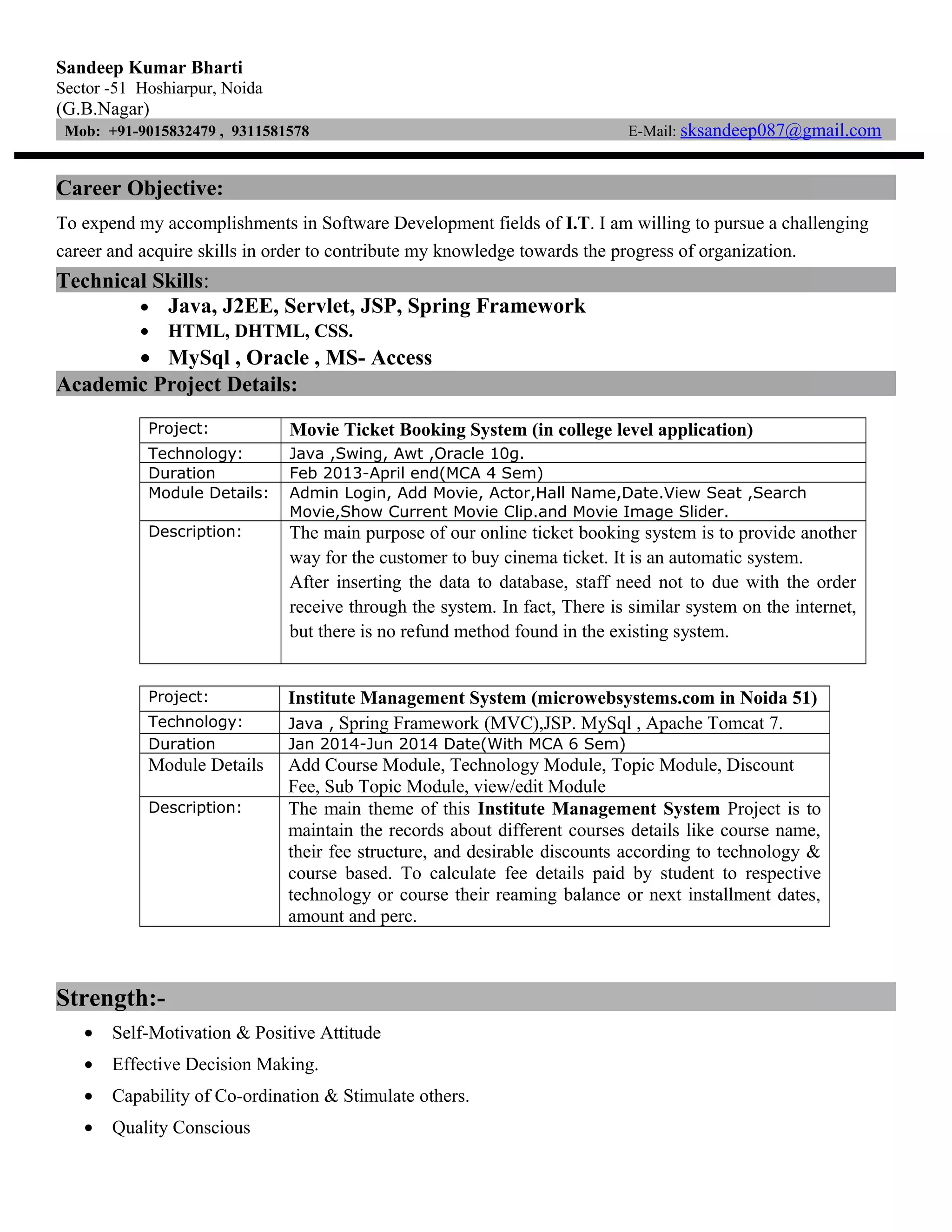 Sandeep kumar bharti | DOC