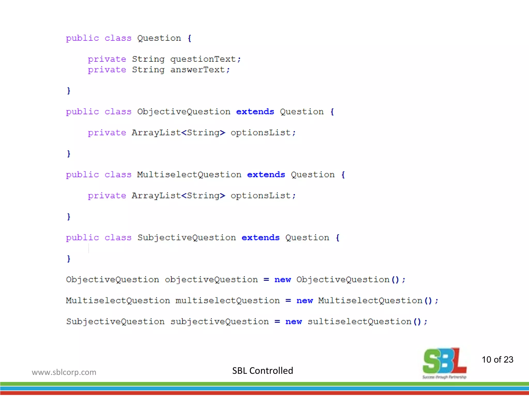 OOPs concept and implementation | PPT