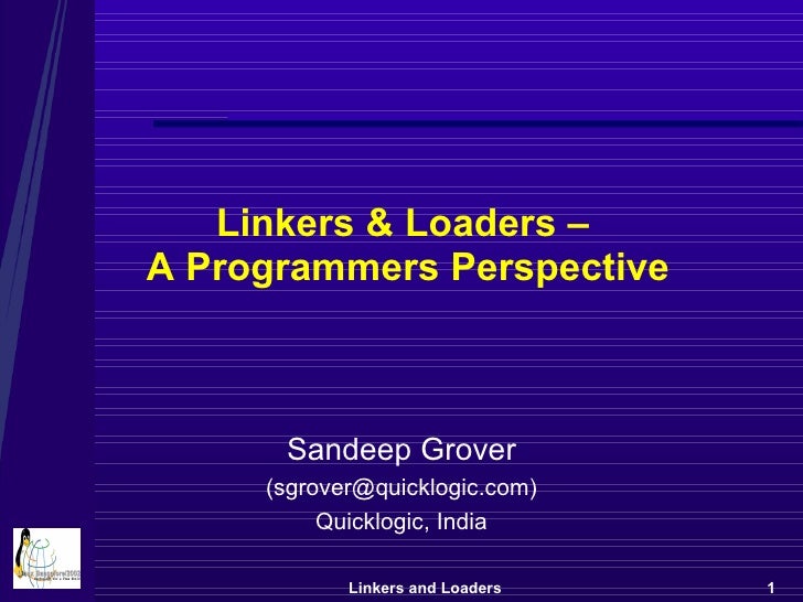 Linkers And Loaders