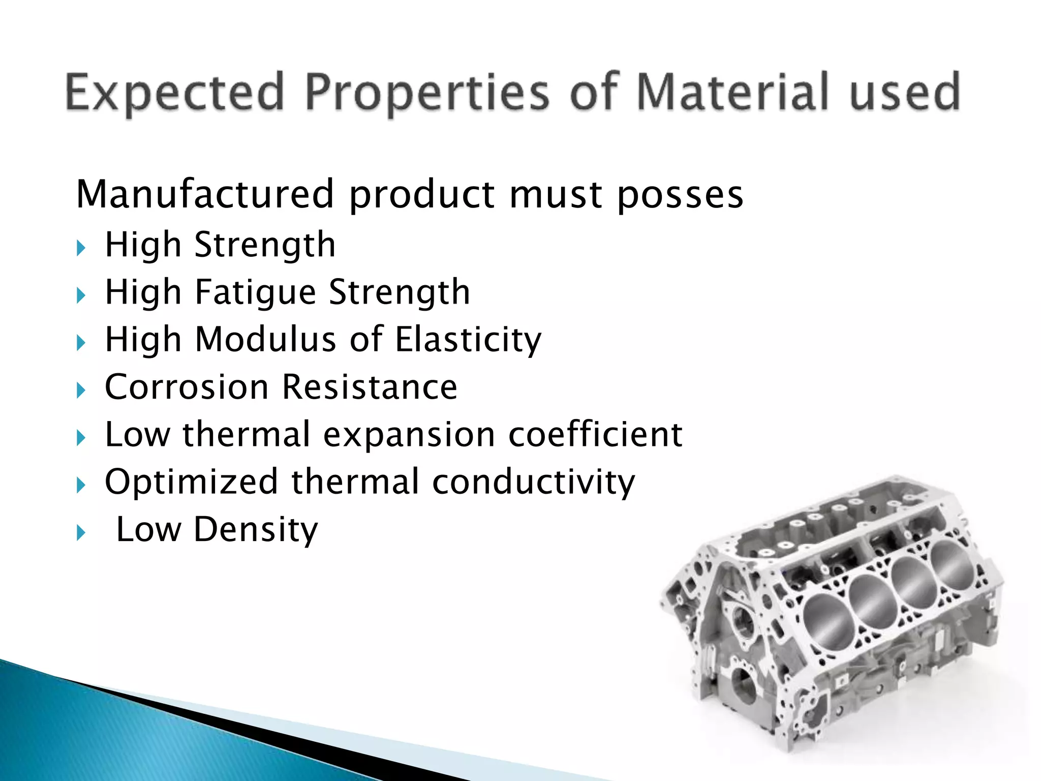 Manufacturing Processes of Engine Blocks | PPTX