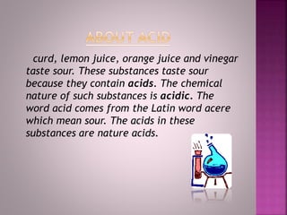 Sandeep ppt on acids, bases and salts for vii | PPTX