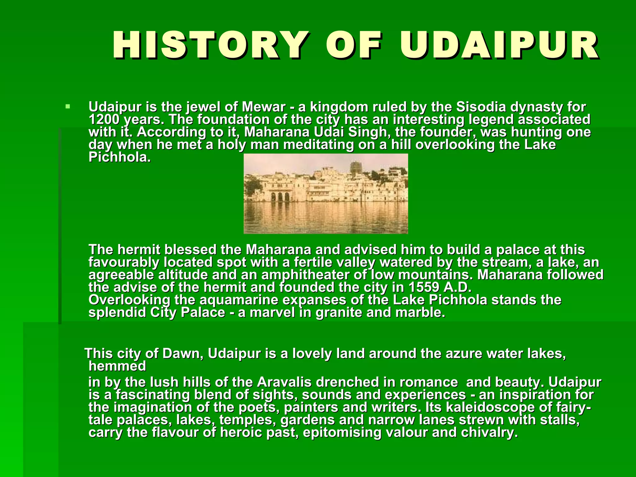 MY UDAIPUR CITY | PPT
