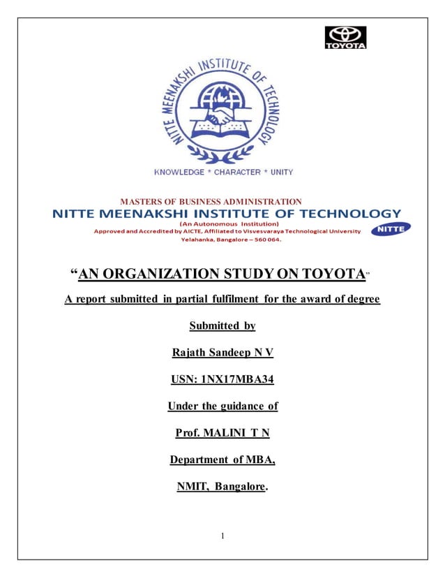 Sandeep project toyota | DOCX