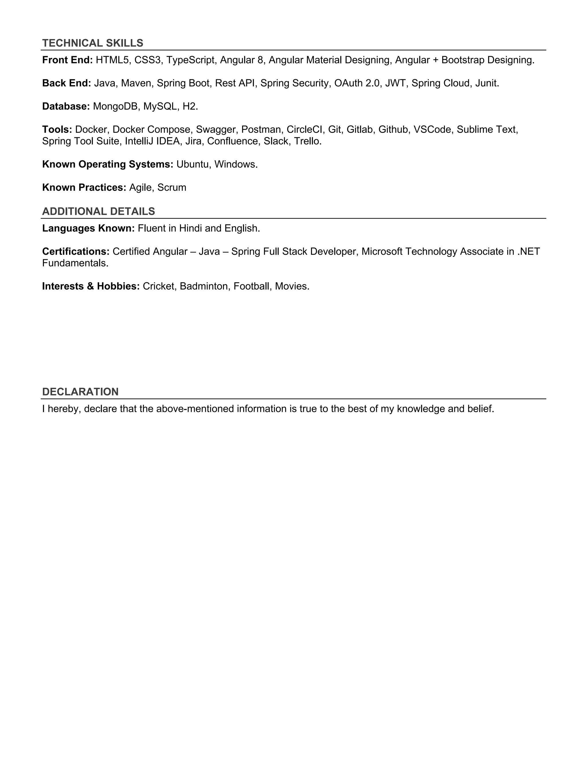 Sandeep Resume | PDF