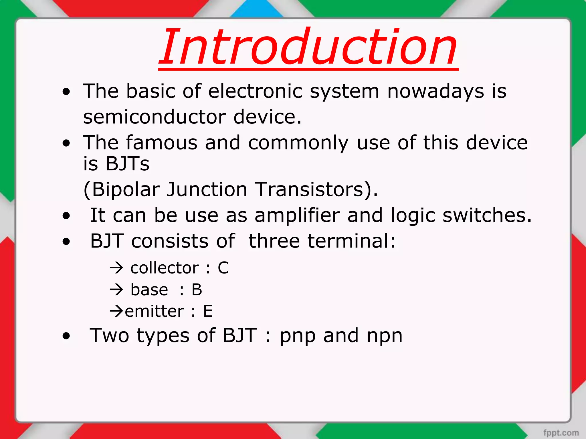 BJT Input and Output Characteristics in Common-Base Configuration | PPT BJT Input and Output Characteristics in Common-Base Configuration | PPT