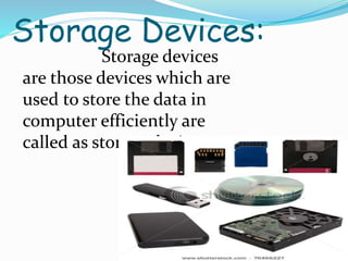 Storage devices | PPT