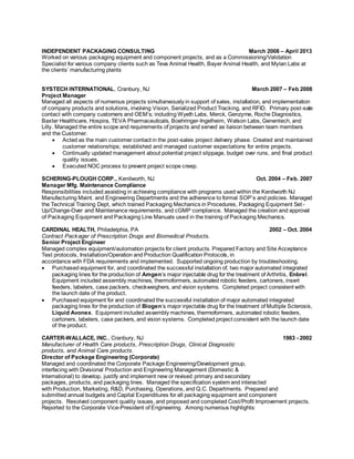 Sanders qe pkg eng resume | DOCX