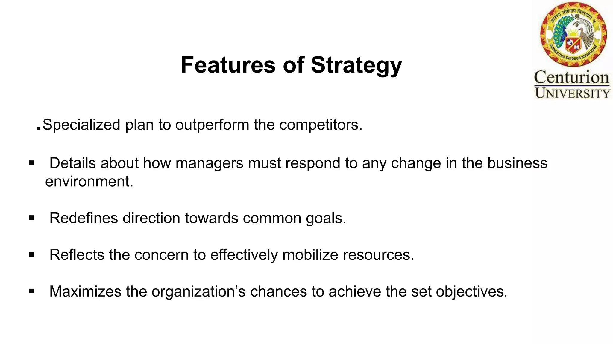 What is Strategy and Features of Strategy | PPTX