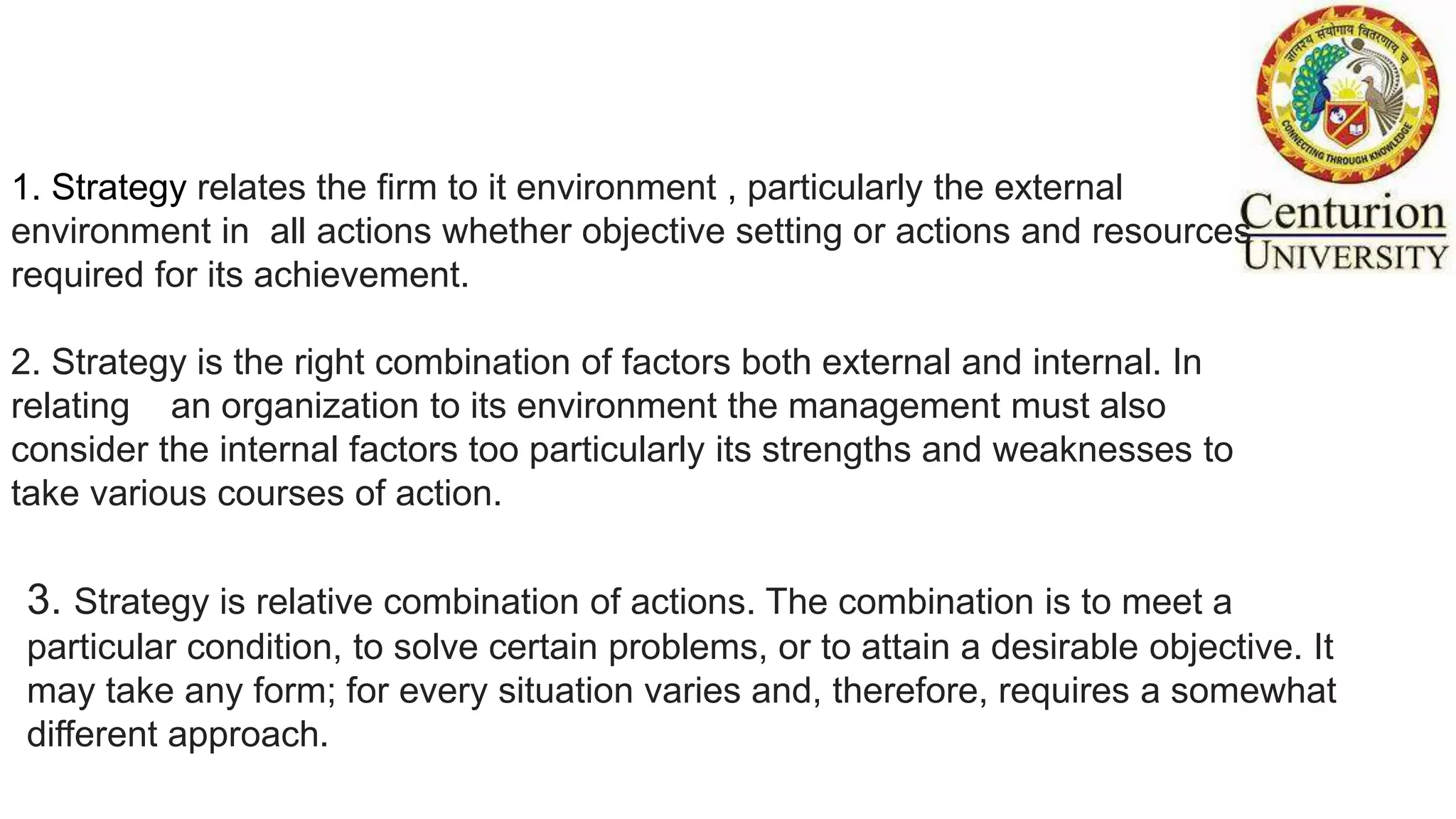 What is Strategy and Features of Strategy | PPTX