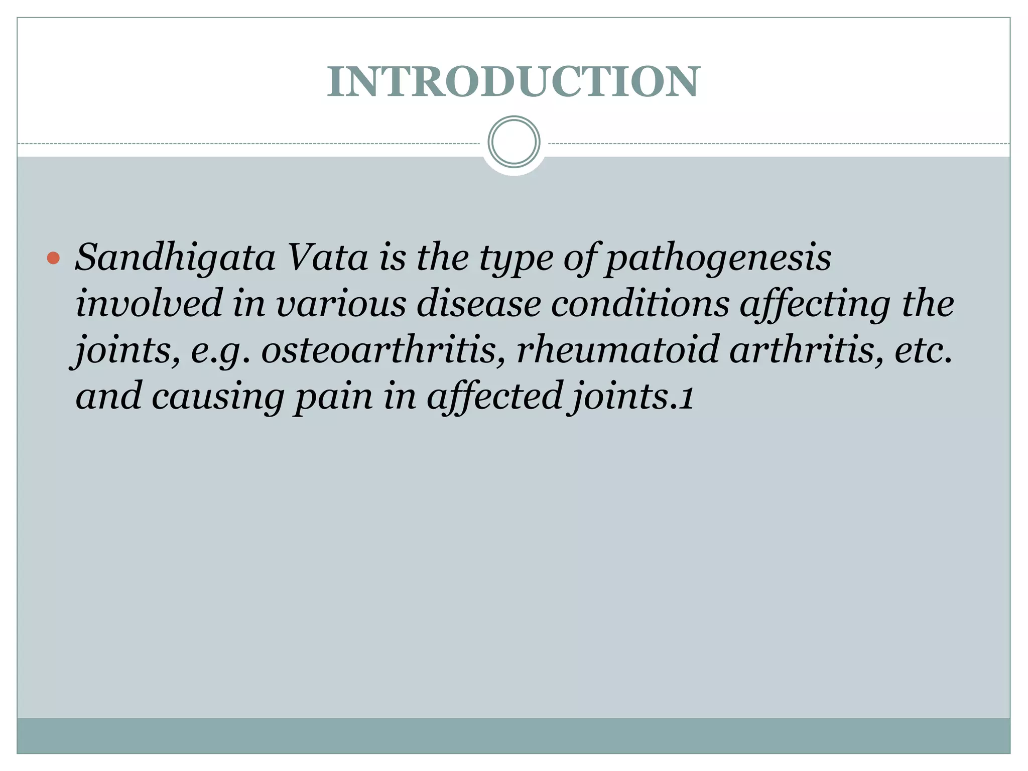 Sandhigata vata (osteoarthritis) | PPTX