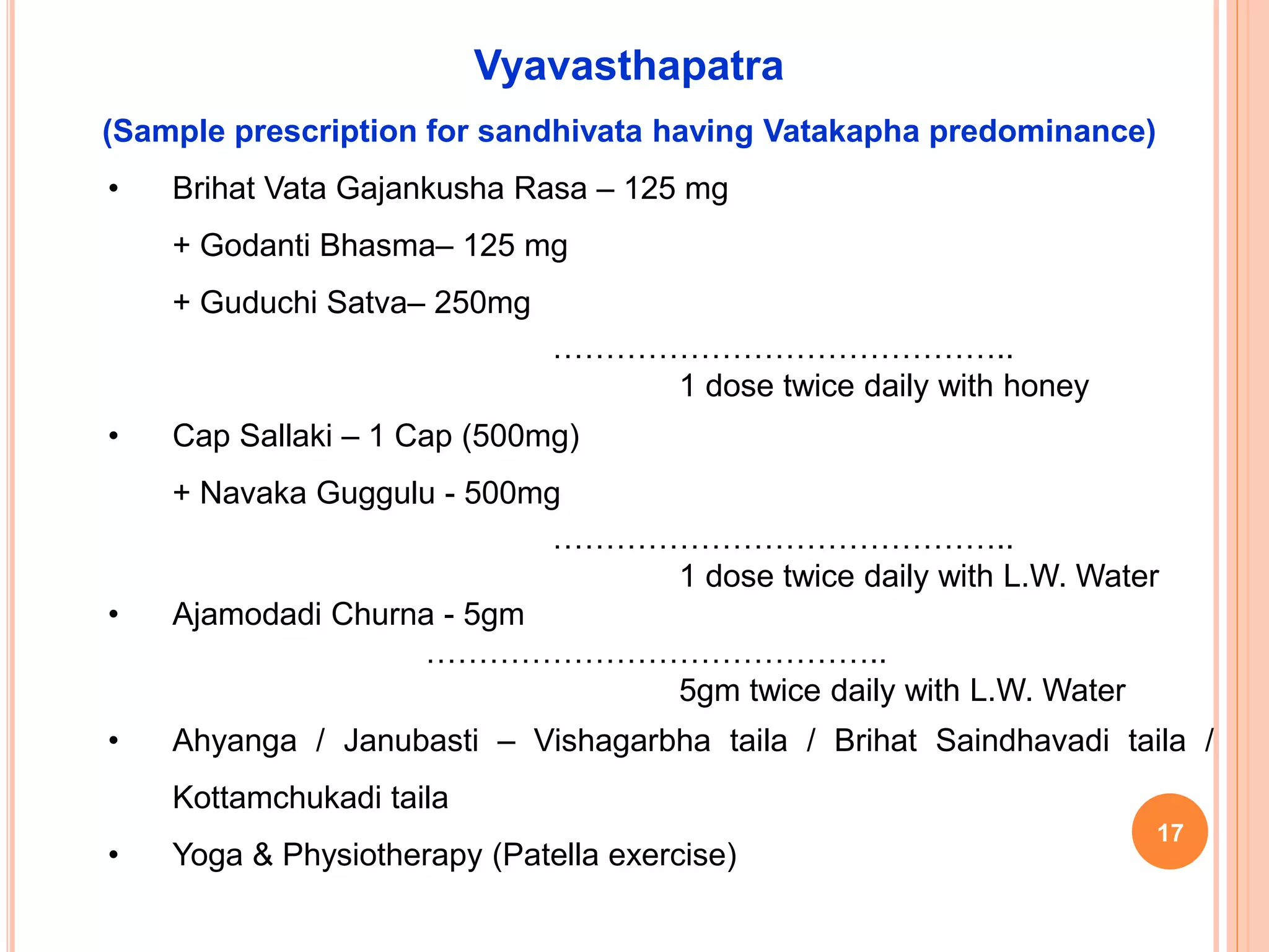 Sandhivata (osteoarthritis) | PPSX