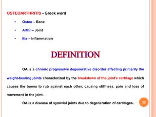 Sandhivata (osteoarthritis) | PPSX
