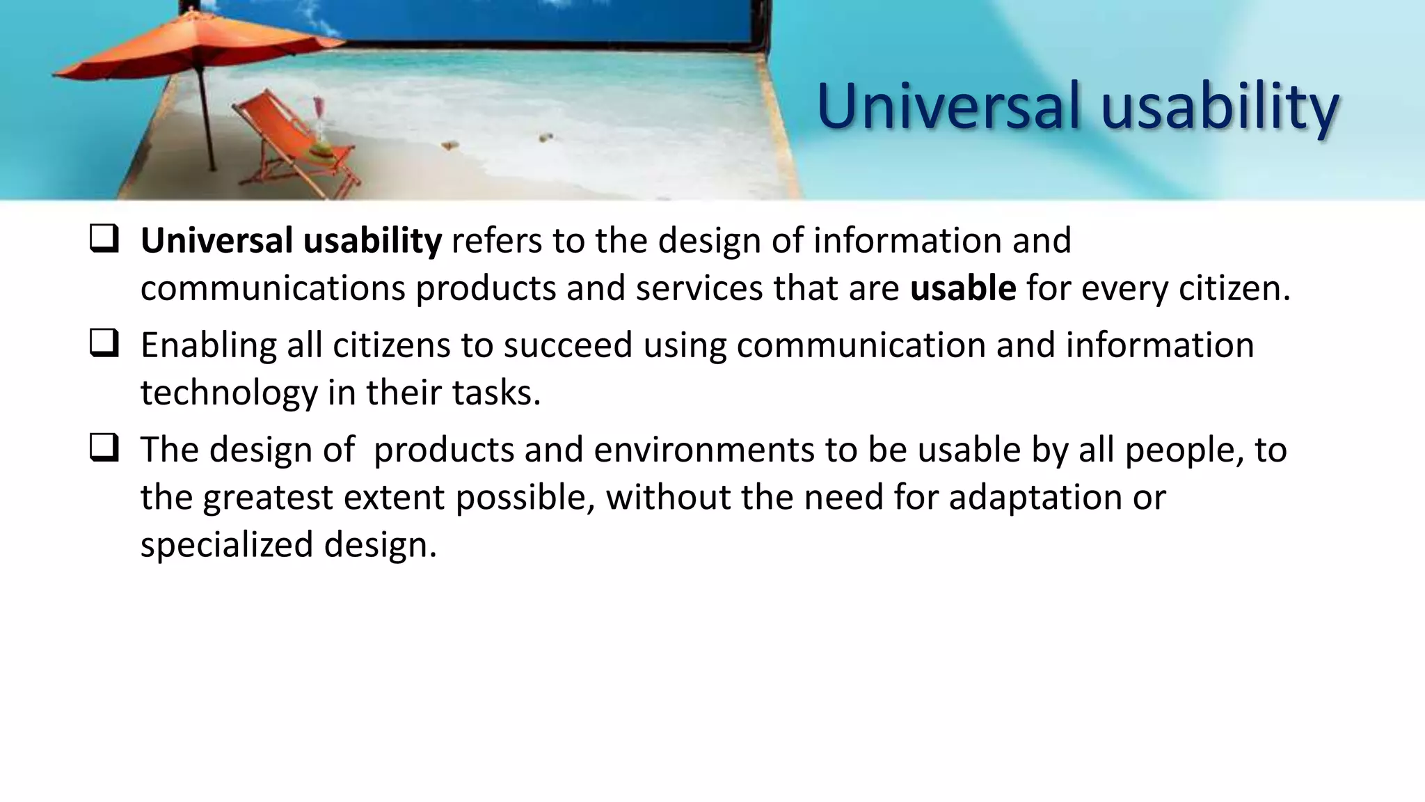Universal Usability | PPT