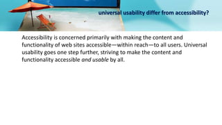 Universal Usability | PPT
