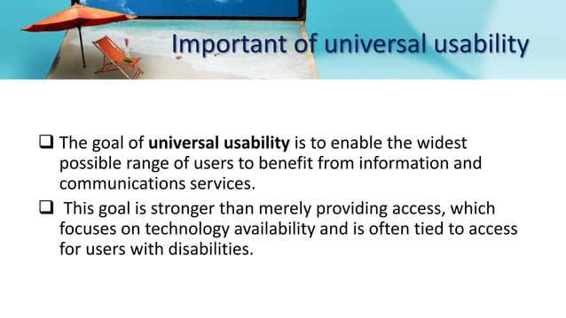 Universal Usability | PPT