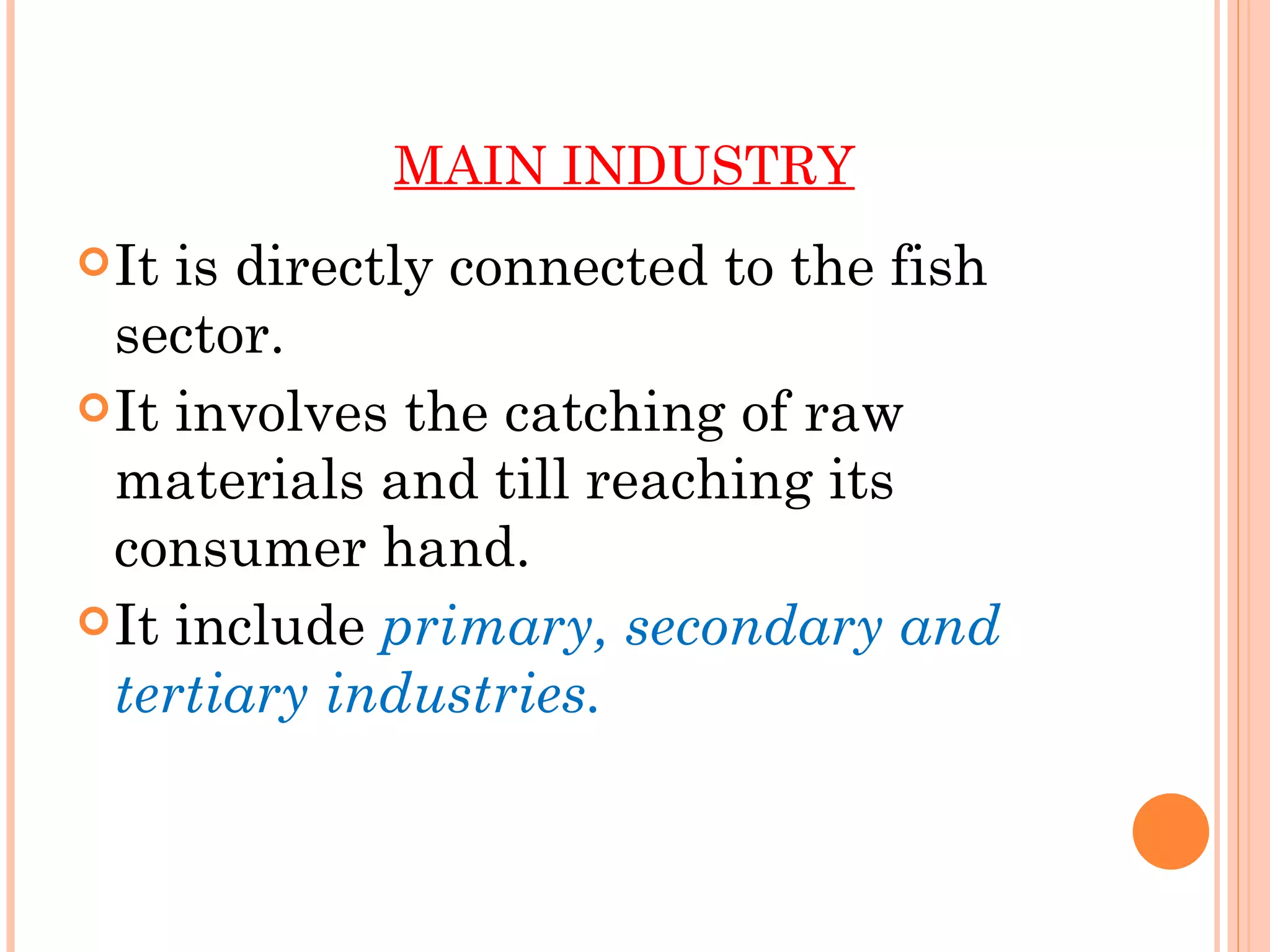 CLASSIFICATION OF FISHING INDUSTRY | PPT