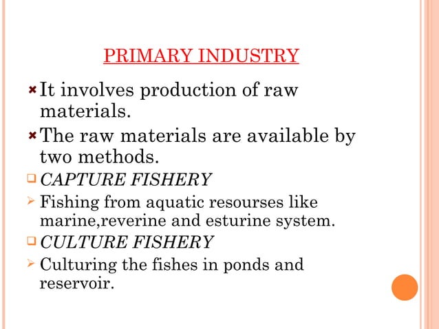 CLASSIFICATION OF FISHING INDUSTRY | PPT | Fishing Sports | Sports