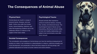 Animal abuse different types of abuse on animals | PPTX