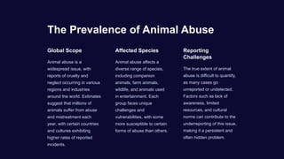Animal abuse different types of abuse on animals | PPTX