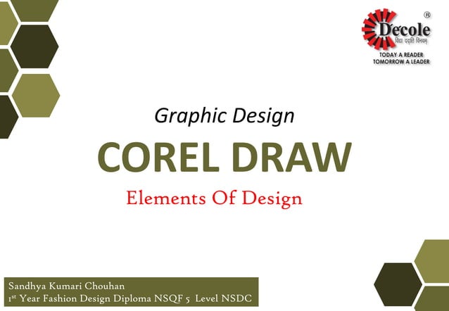 Sandhya Chouhan, Diploma Fashion Design First Year, (Corel Draw Project ...