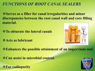ROOT CANAL SEALERS | PPTX