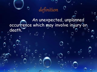blindness and accidents | PPTX