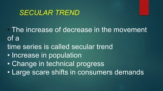 Time Series Analysis, Components and Application in Forecasting | PPTX