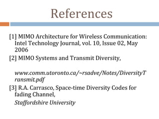 MULTIPLE INPUT MULTIPLE OUTPUT BY SAIKIRAN PANJALA | PPT