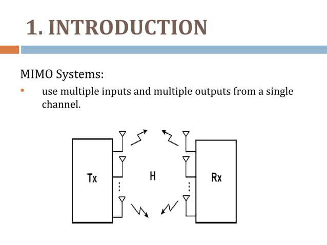 Multiple Input Multiple Output By Saikiran Panjala Ppt 