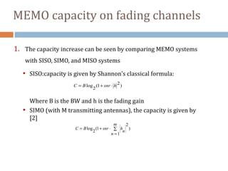 MULTIPLE INPUT MULTIPLE OUTPUT BY SAIKIRAN PANJALA | PPT