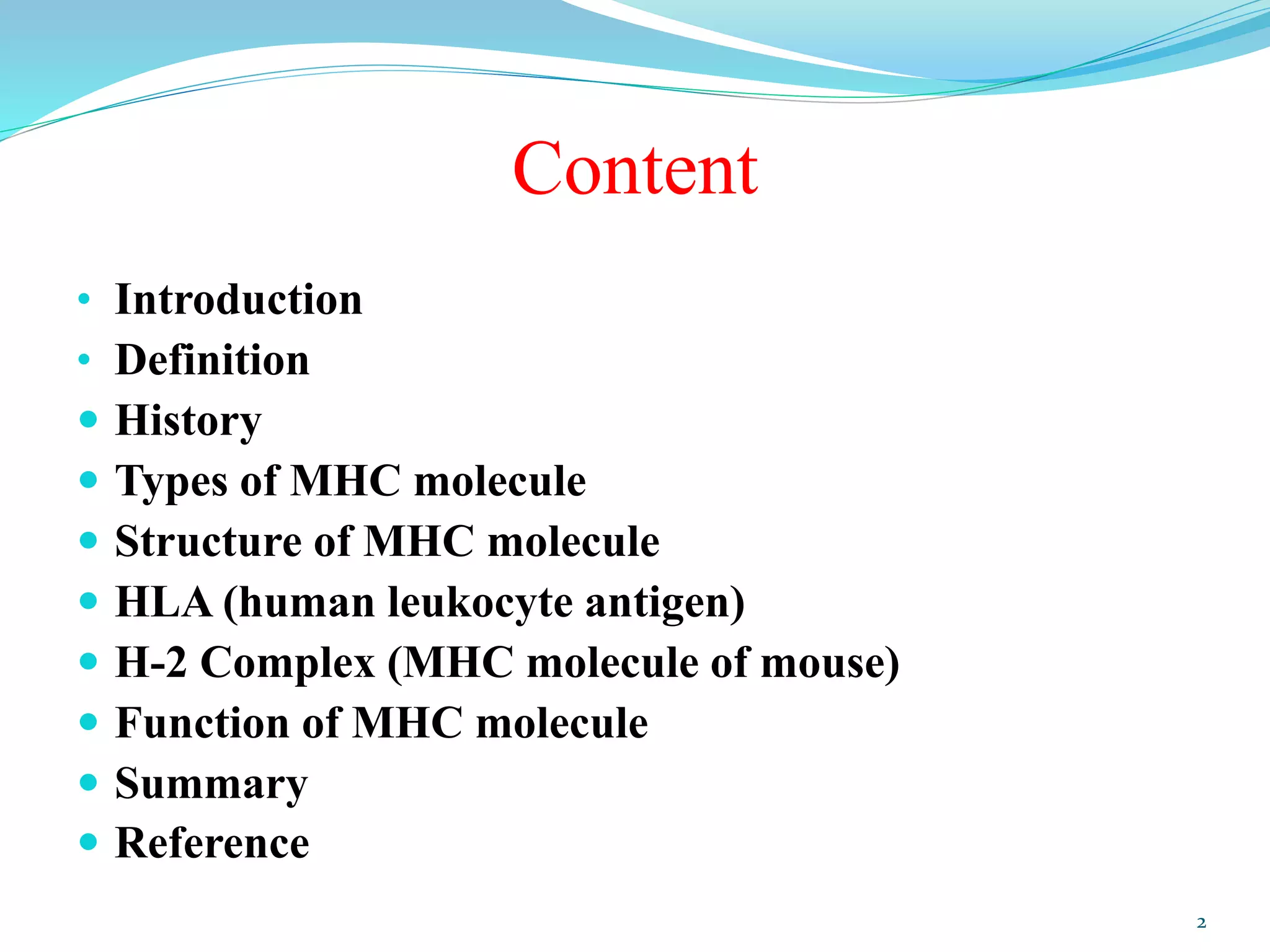Major Histocompatibility complex | PPTX