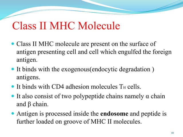 Major Histocompatibility complex | PPT