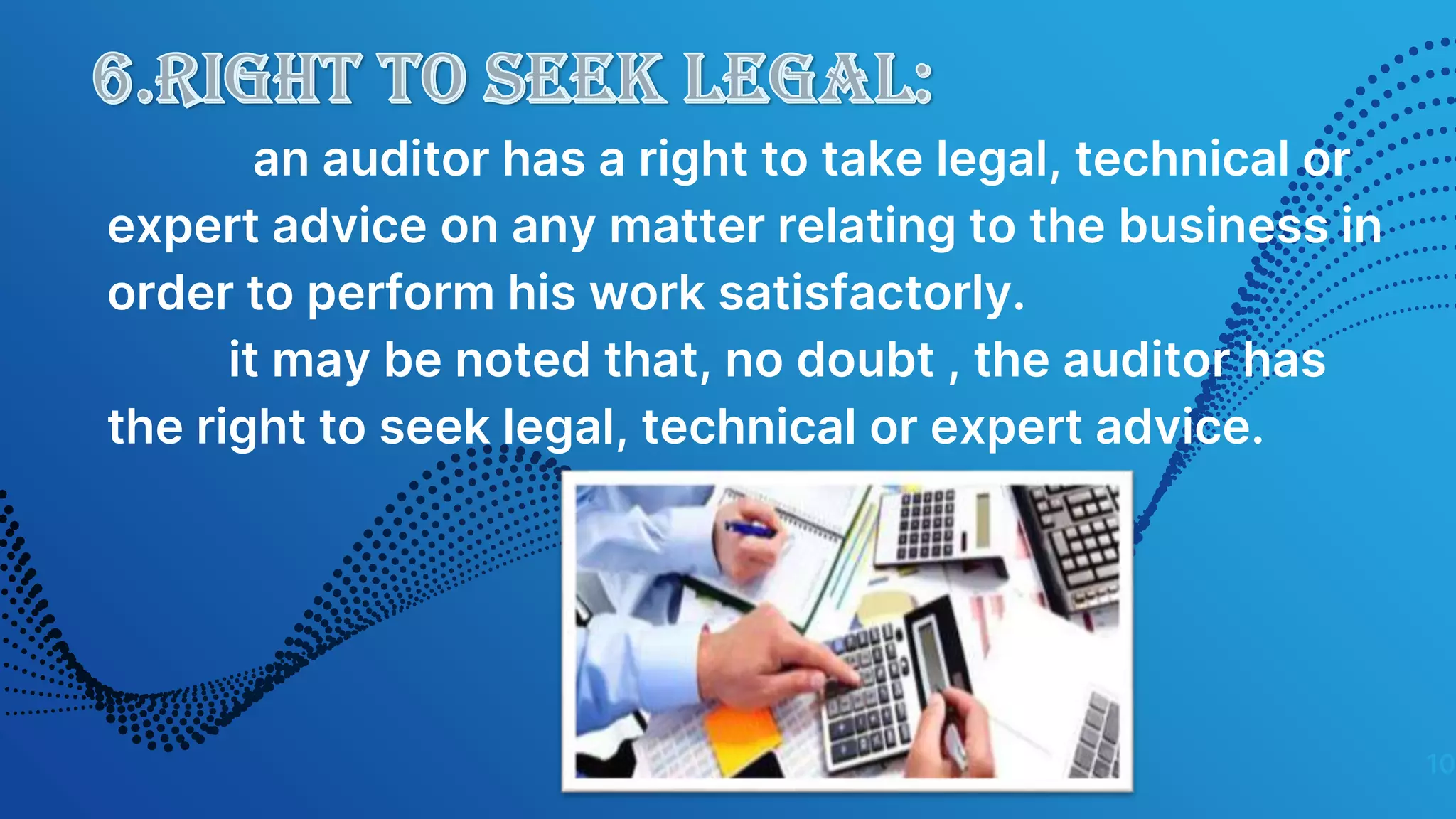 Rights and duties of company auditor | PPTX
