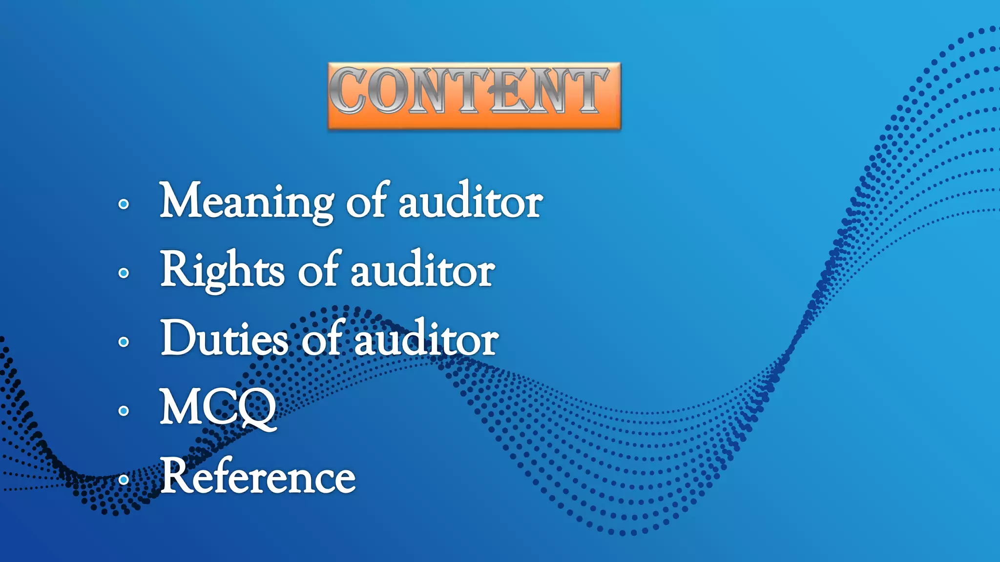 Rights and duties of company auditor | PPTX