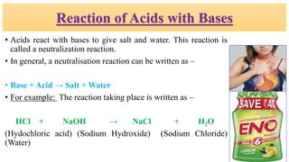 Acids, Bases and Indicators Part 2 | PPTX
