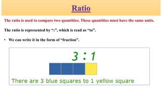 Comparing Quantities Part 1"Ratio" | PPTX