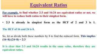 Comparing Quantities Part 2 "Equivalent Ratio" | PPT