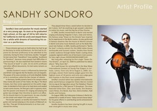 Sandhy Sondoro (artist profile) | PDF