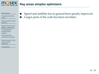 2009 : Solving linear optimization problems with MOSEK | PDF