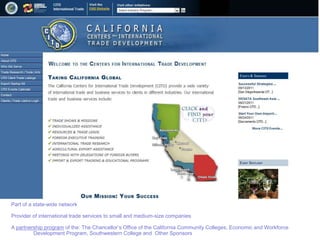 San Diego Center for International Trade Center (CITD) Services | PPTX