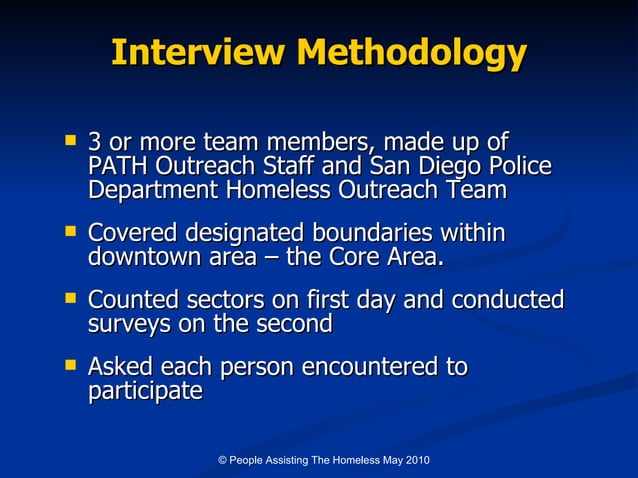 San Diego Homeless Assessment - PATH | PPT | Eldercare | Family and ...