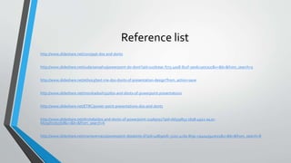 Sandile Radebe do's and don'ts of powerpoint presentation | PPTX