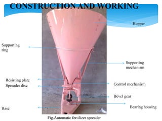 AUTOMATIC FERTILIZER SPREADER | PPTX
