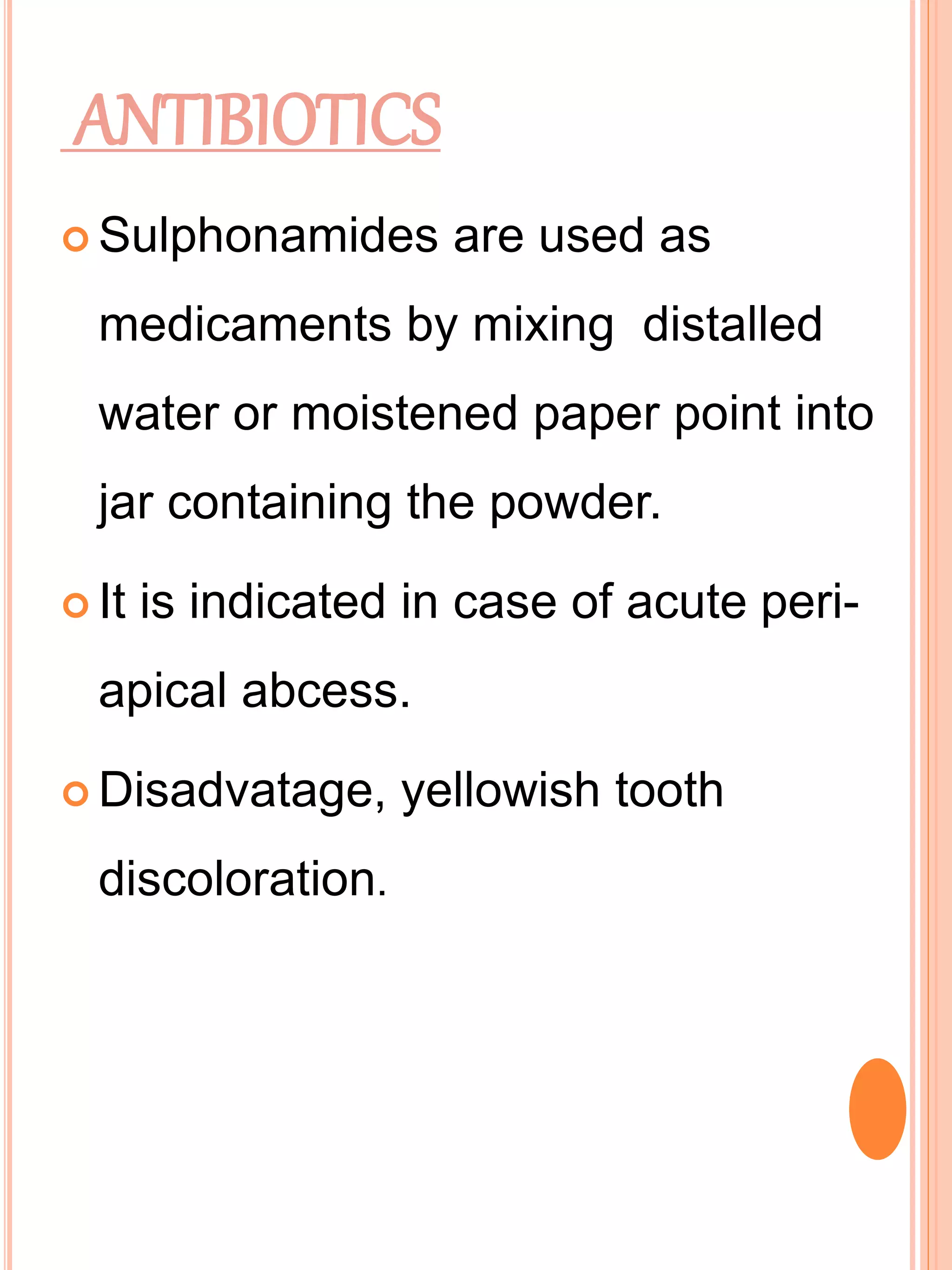 INTRACANAL MEDICAMENTS IN ENDODONTICS | PPTX