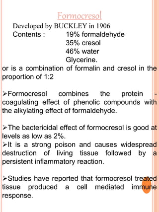 INTRACANAL MEDICAMENTS IN ENDODONTICS | PPTX