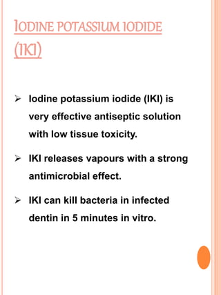 INTRACANAL MEDICAMENTS IN ENDODONTICS | PPTX