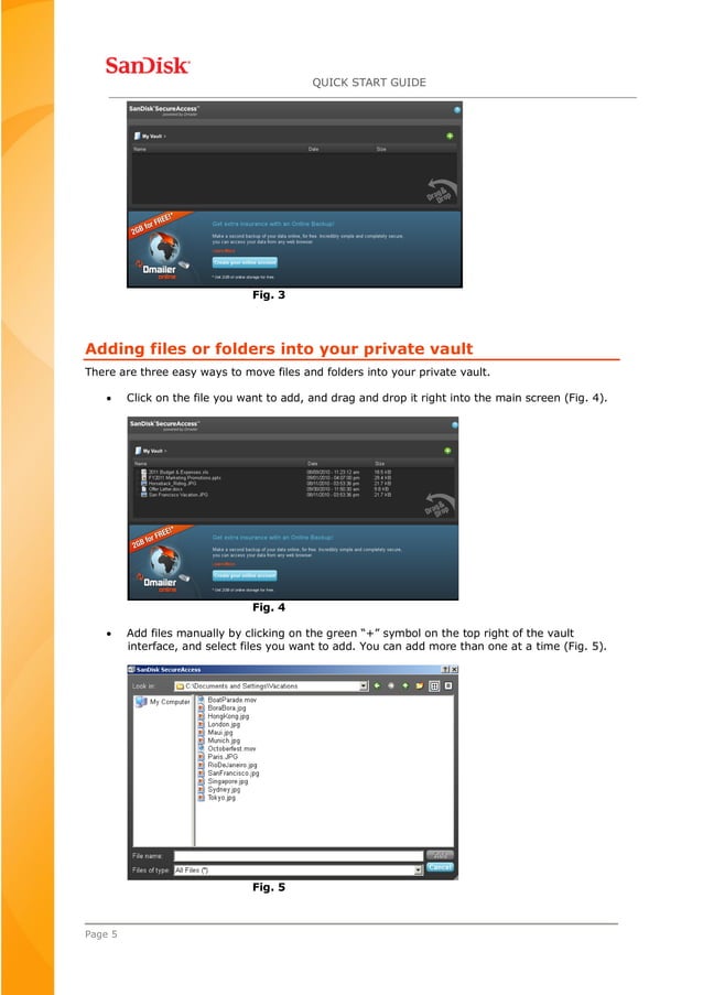 San disksecureaccess quickstartguide_win | PDF
